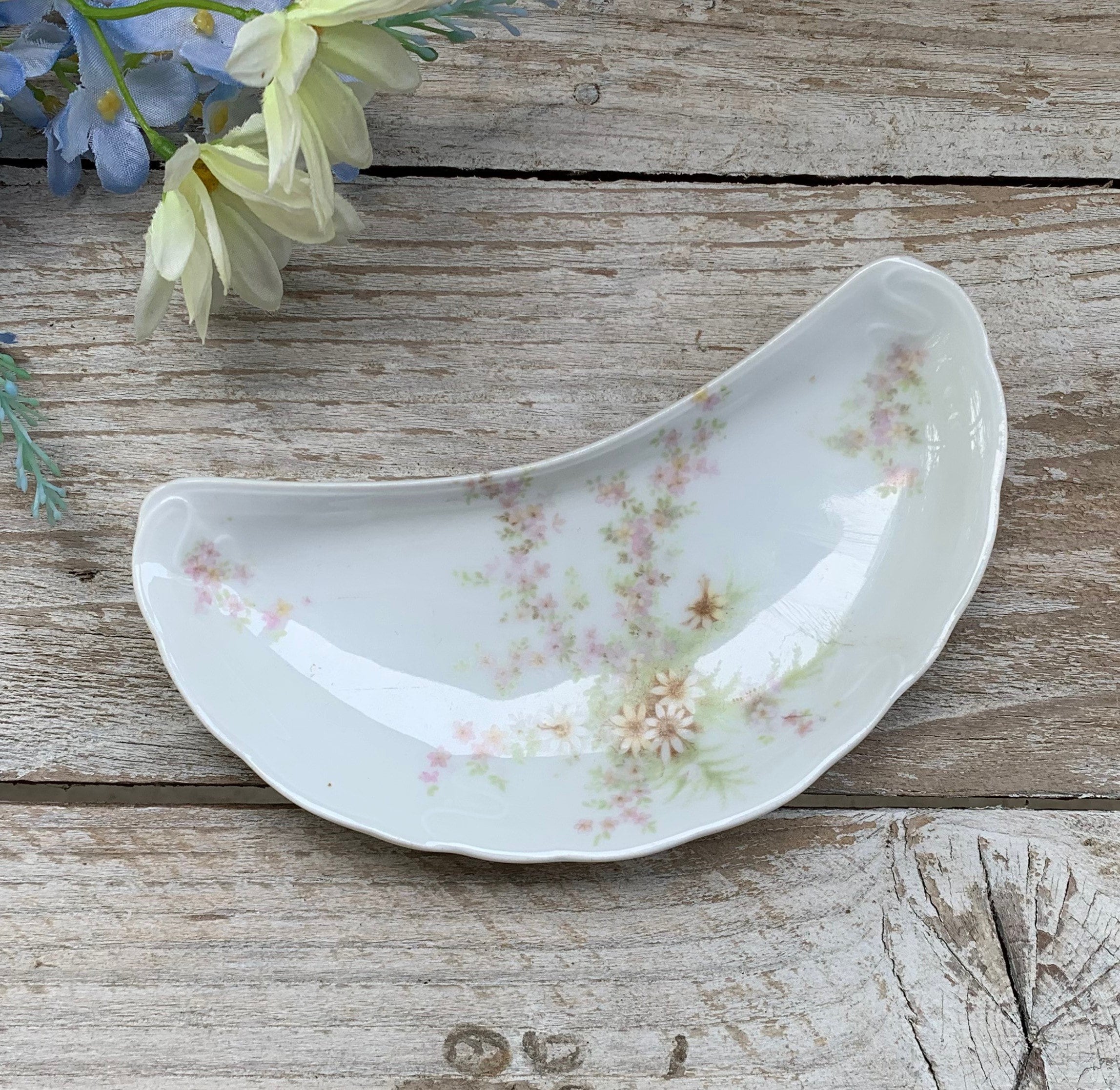 Antique Rosenthal Crescent Shaped Dish Bone Dish Porcelain - Etsy