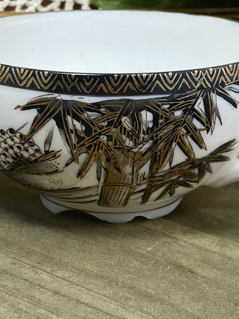 Vintage Japanese Lithophane Tea Cup: Handpainted Landscape Bone China ...