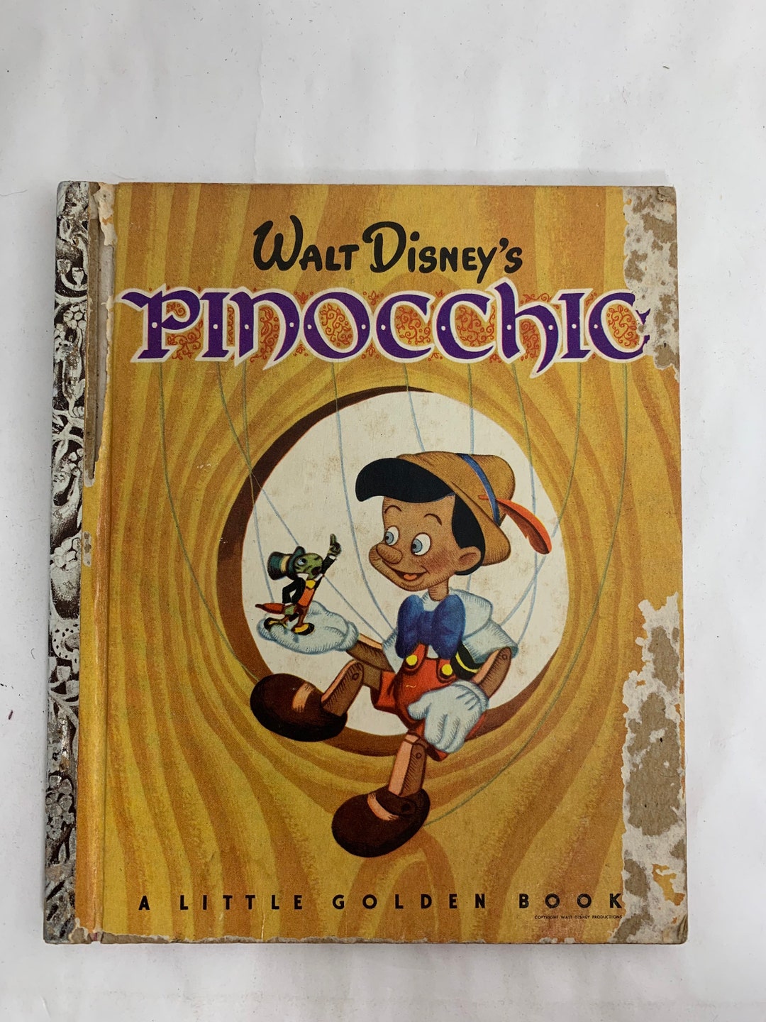 A Little Golden Book Featuring Walt Disney S Pinocchio Copyright 1948
