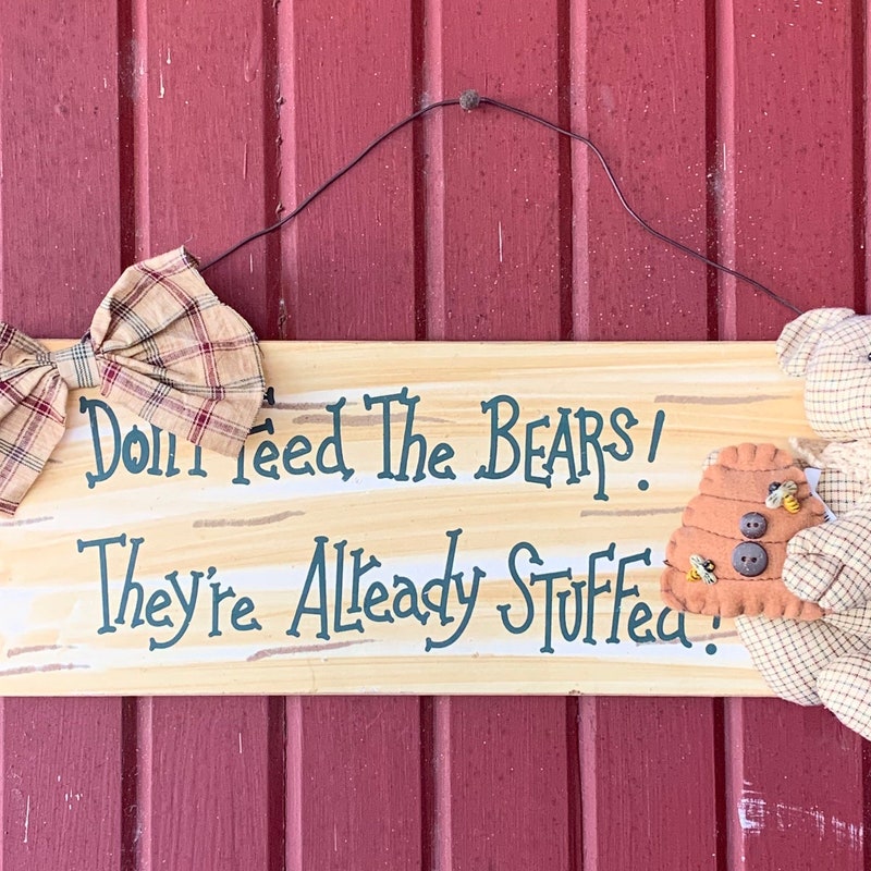 Dont Feed Bears Sign - Etsy
