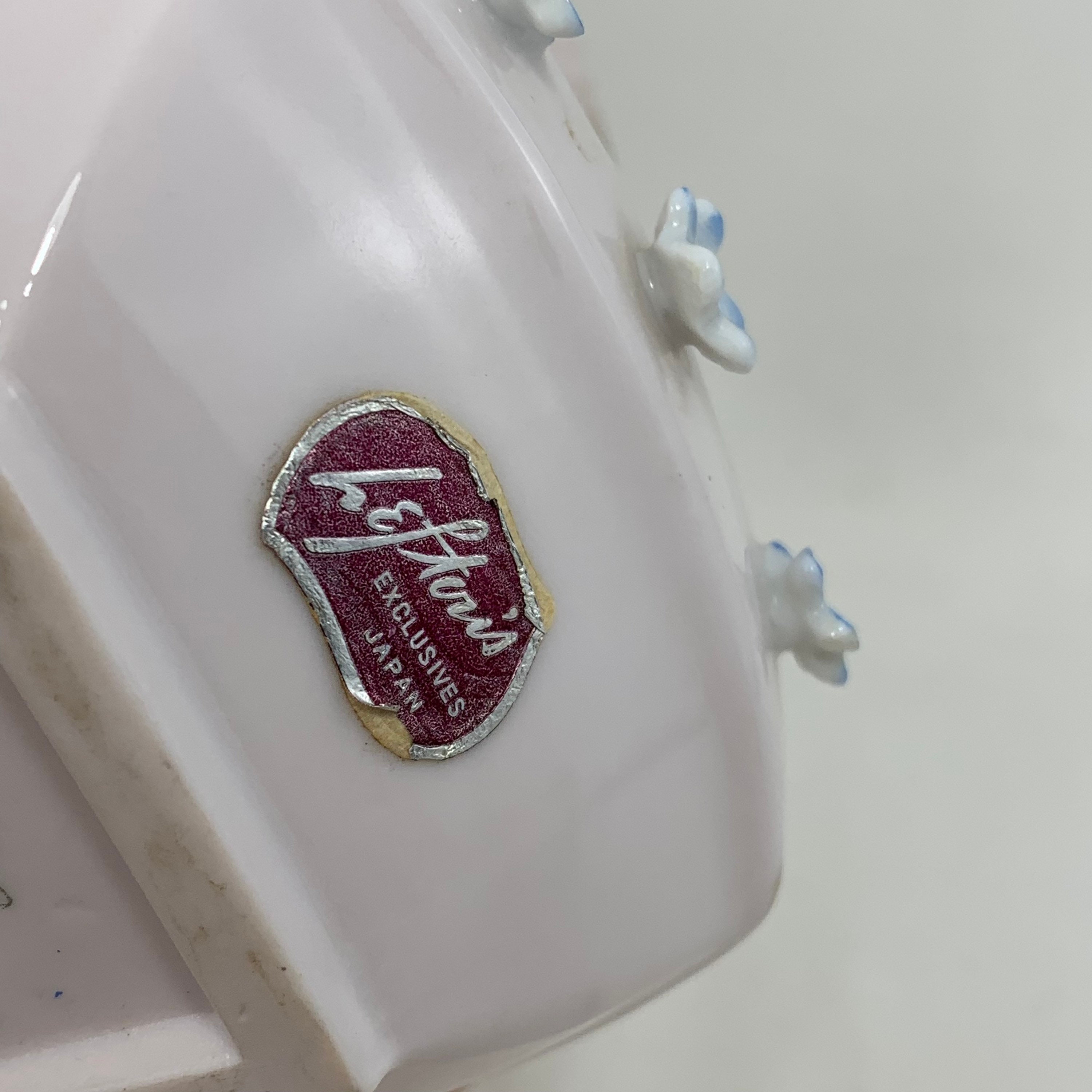 Vintage Hand Painted LEFTON China Porcelain Applied Flowers | Etsy