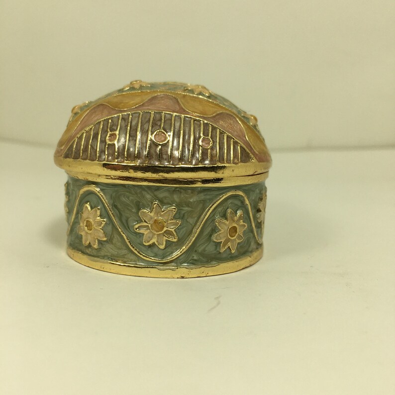 Golden Egg Jewelry Box Trinket Box | Etsy