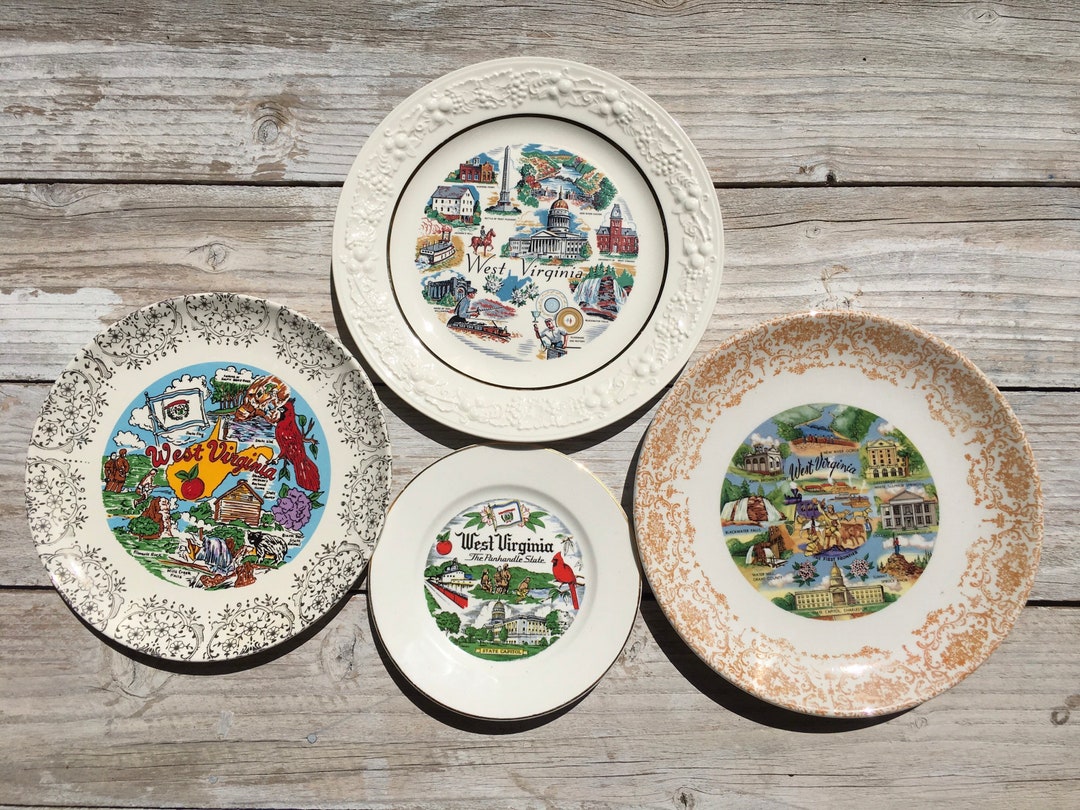 Collectible West Virginia Souvenir Plate, Homer Laughlin Collectible ...