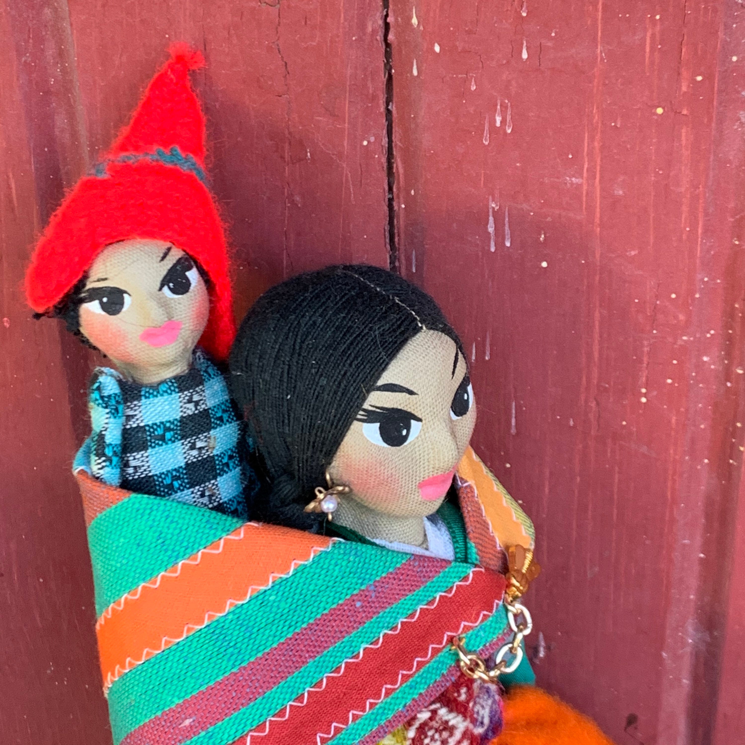 Peruvian Andean Souvenir Doll with Cloth Faced Vintage | Etsy