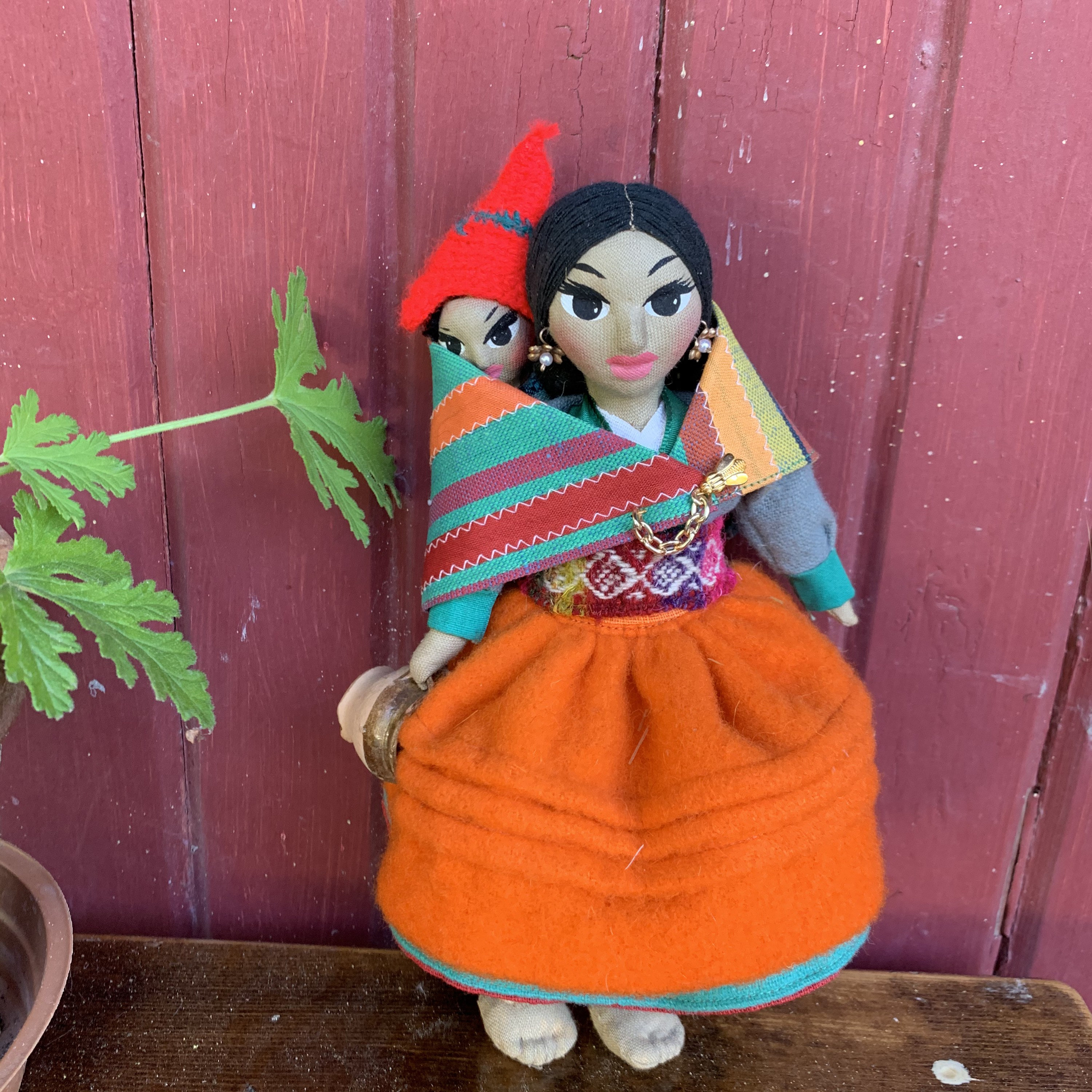 Peruvian Andean Souvenir Doll with Cloth Faced Vintage | Etsy