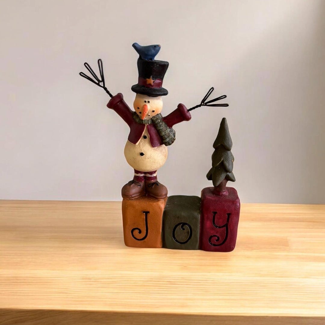Blossom Bucket Suzi II Snowman Joy Blocks Christmas Figure BB, Blossum ...