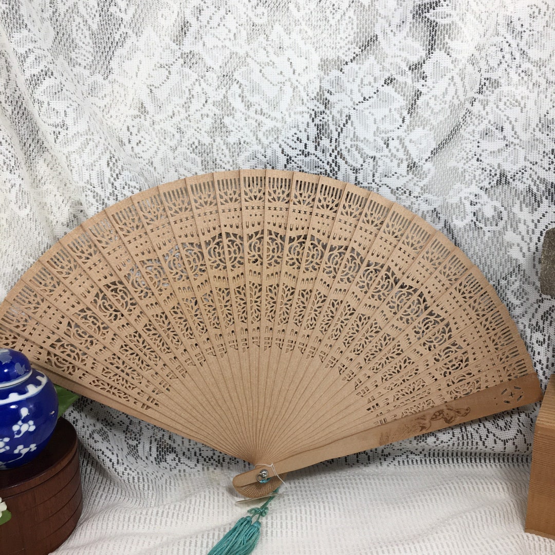 Bamboo Folding Hand Fan, Handcrafted Folding Hand Fan, Vintage Hand Fan ...