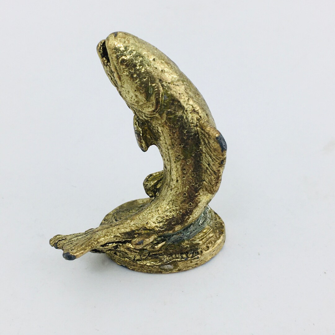 Metzke Trout Pewter Fish Figurine - Etsy