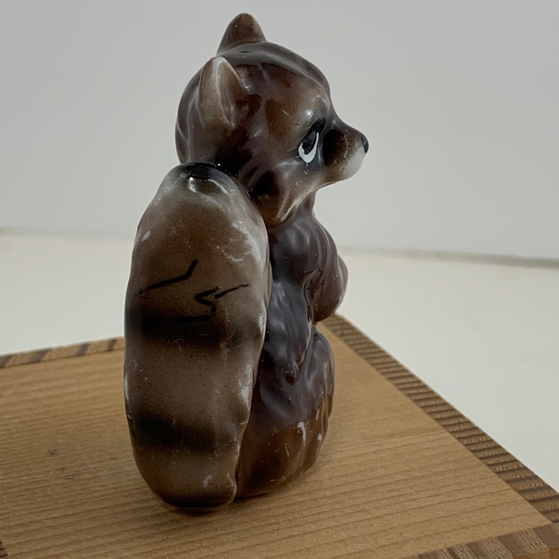 Ceramic Raccoon Figurine Hand Painted Vintage Japan - Etsy