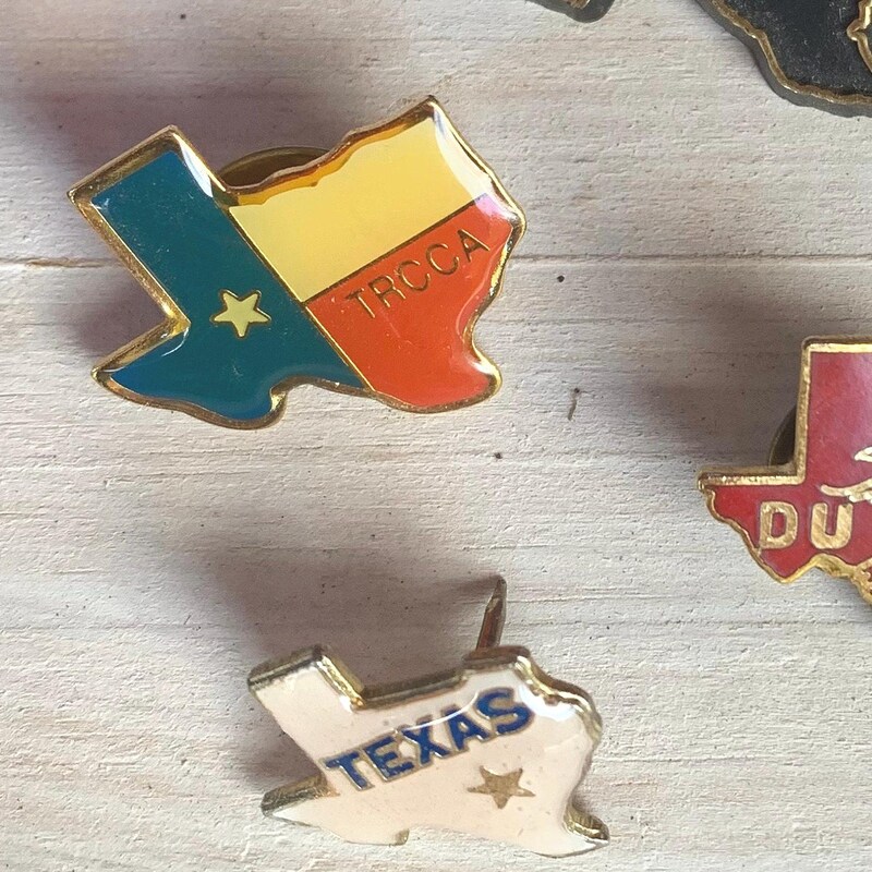 Texas Enamel Pin - Etsy