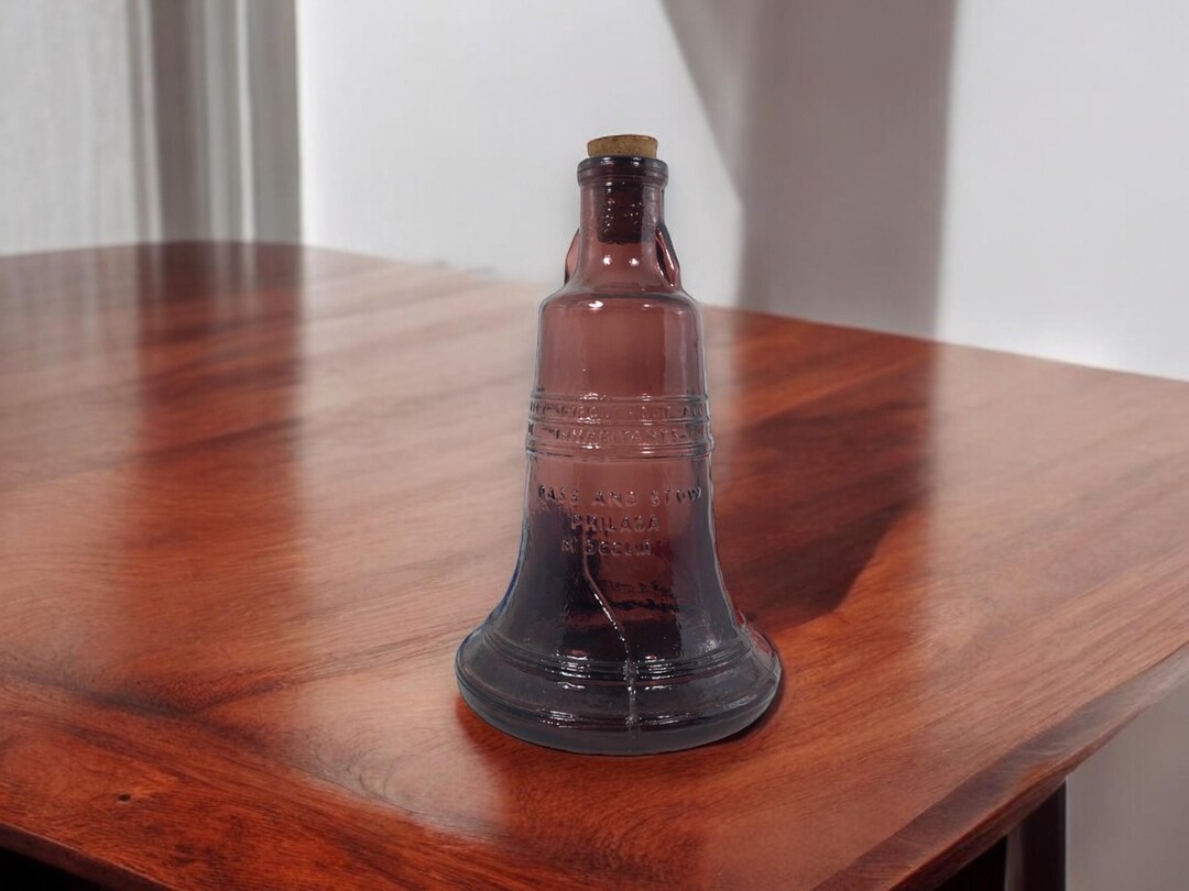 Vintage Brown Liberty Bell Bottle by Wheaton Glass Pass and Stow - Etsy