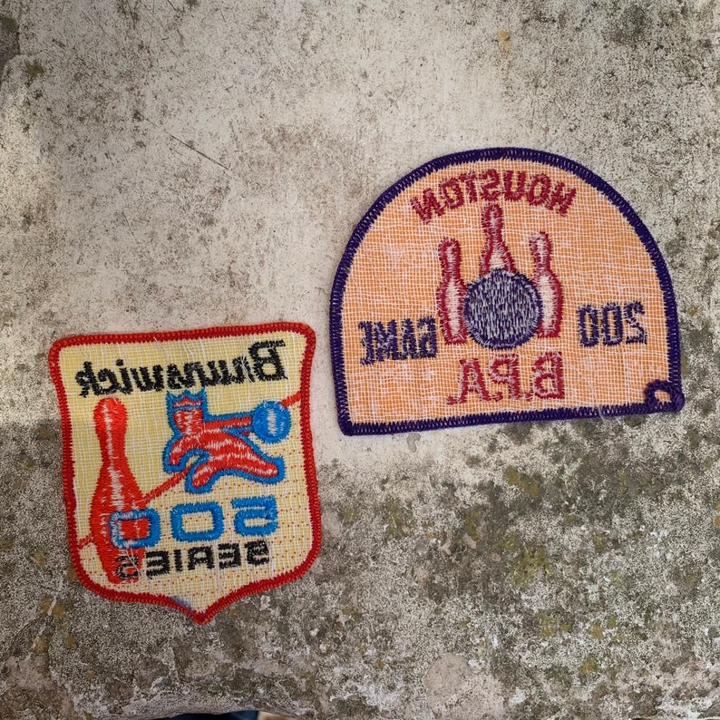 Vintage Bowling Award Patch Your Choice, Houston B.P.A. Bowling Patch ...