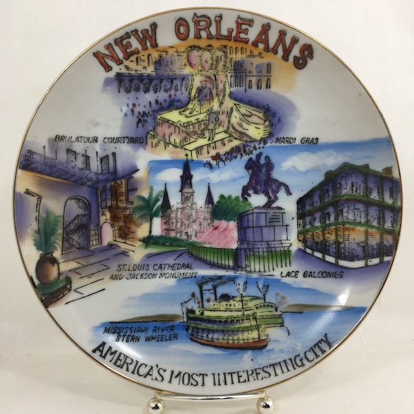 New Orleans Souvenir Plate - Etsy