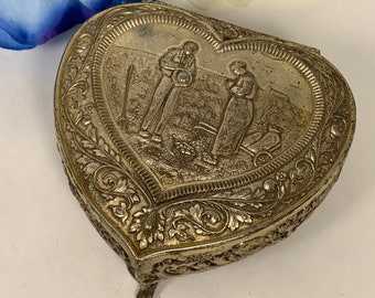 Silver Heart Box | Etsy
