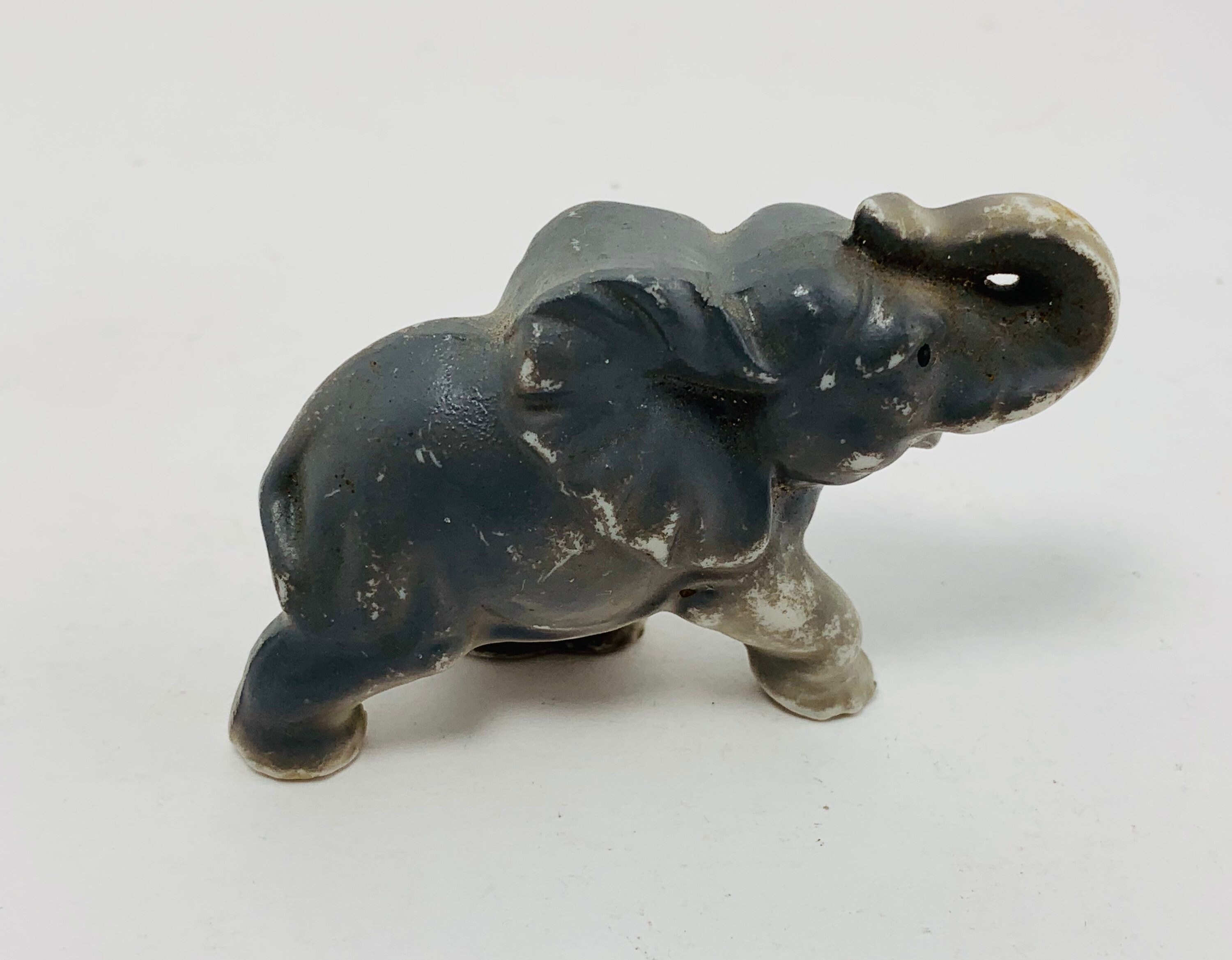 Small Grey Elephant Figurine Collectible Vintage Animal - Etsy Sweden