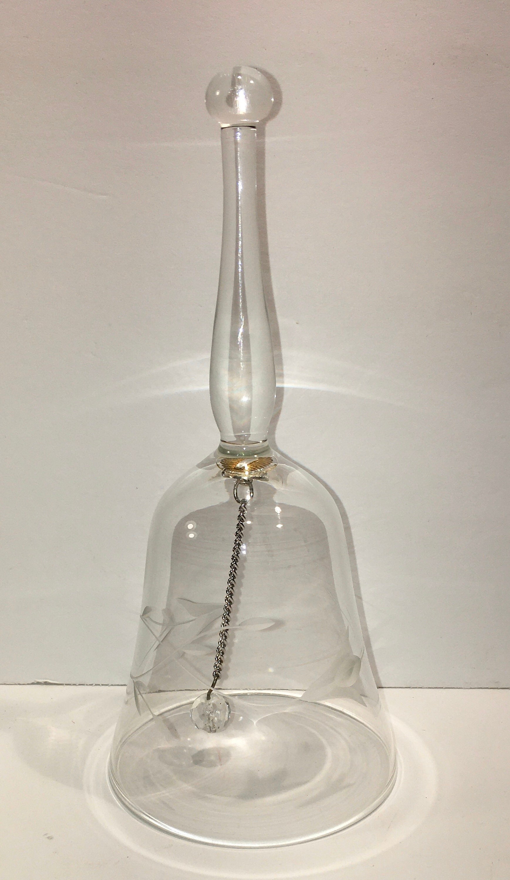 Vintage Hand Bell Princess House Clear Etched Crystal Table | Etsy