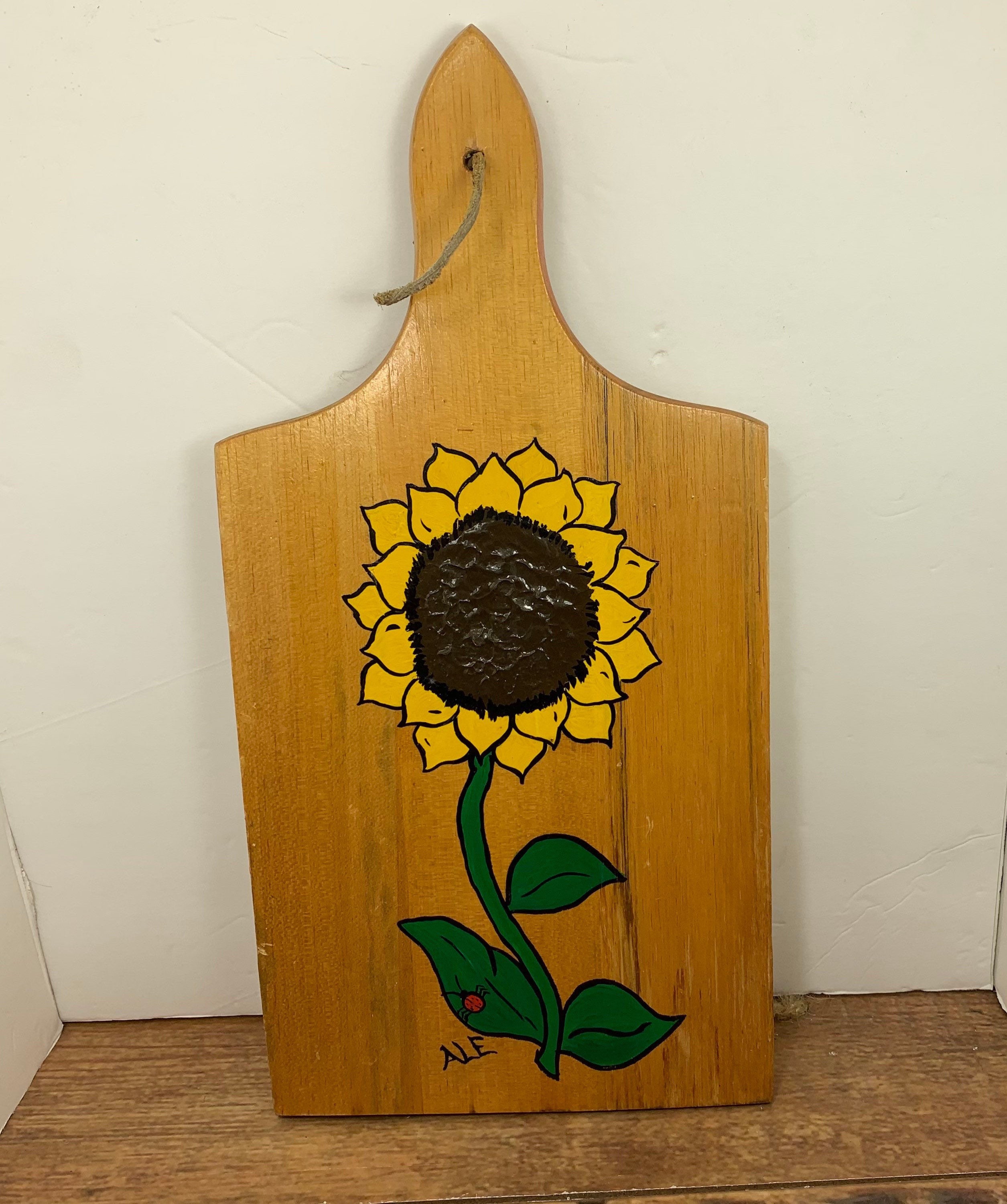 Wooden Cutting Board Hand Painted Sunflower Cutting Board - Etsy