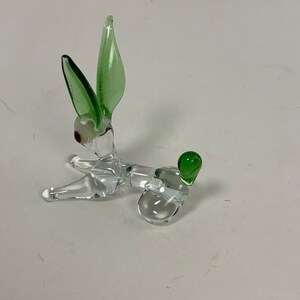 Blown Glass Rabbit Art Sculpture Miniature Blown Glass Animals - Etsy