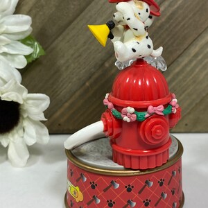 Vintage Enesco Dalmatians Fire Dept Music Box ‘there’ll Be A Hot Time ...