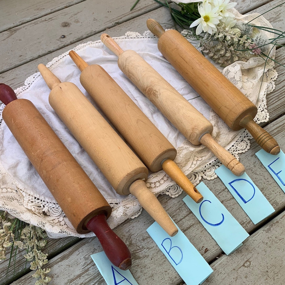Vintage Wooden Rolling Pins, Old Rolling Pin, Bakers Rolling Pin - Etsy