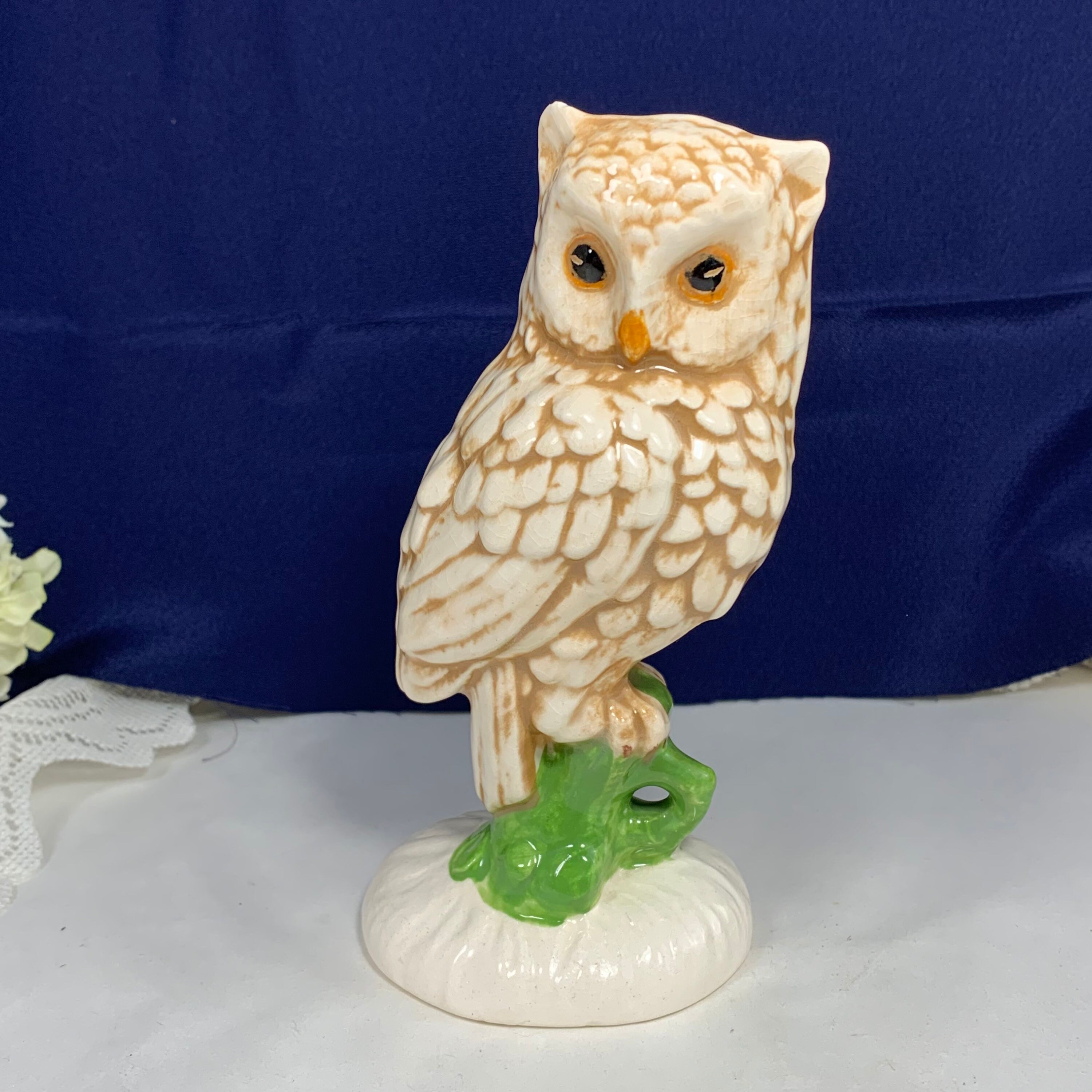 Owl Figures Vintage Ceramic Owl Figurine - Etsy