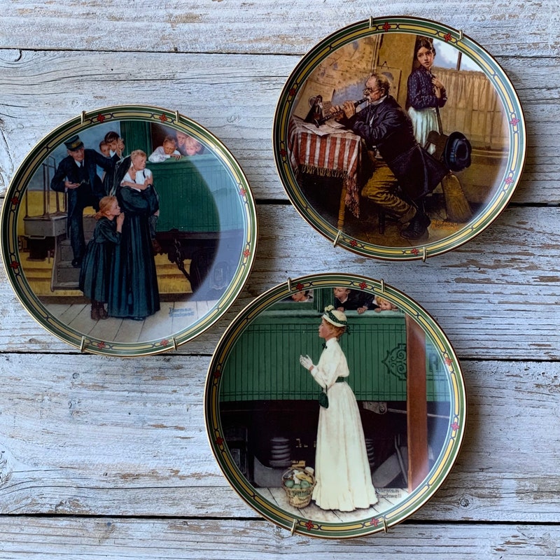 Norman Rockwell Plates - Etsy