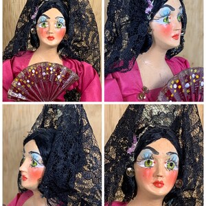 Vintage Spanish Senorita Doll Flamenco Dancer Doll in Traditional ...