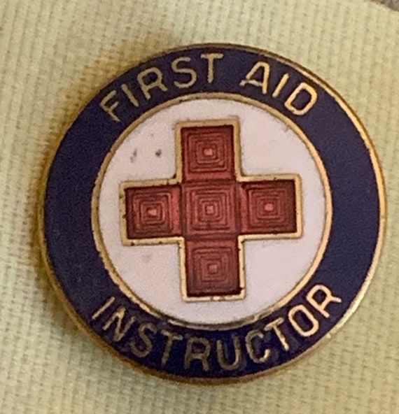 Vintage American Red Cross First Aid Instructor Pin | Etsy