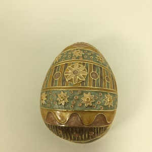 Golden Egg Jewelry Box Trinket Box - Etsy