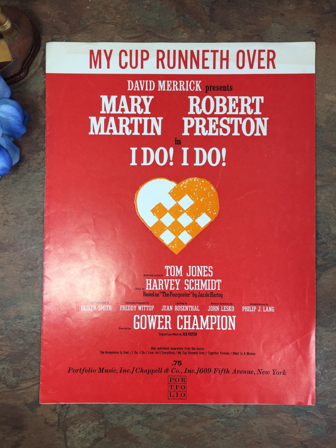 My Cup Runneth Over Sheet Music From Broadway Musical I Do! I Do ...