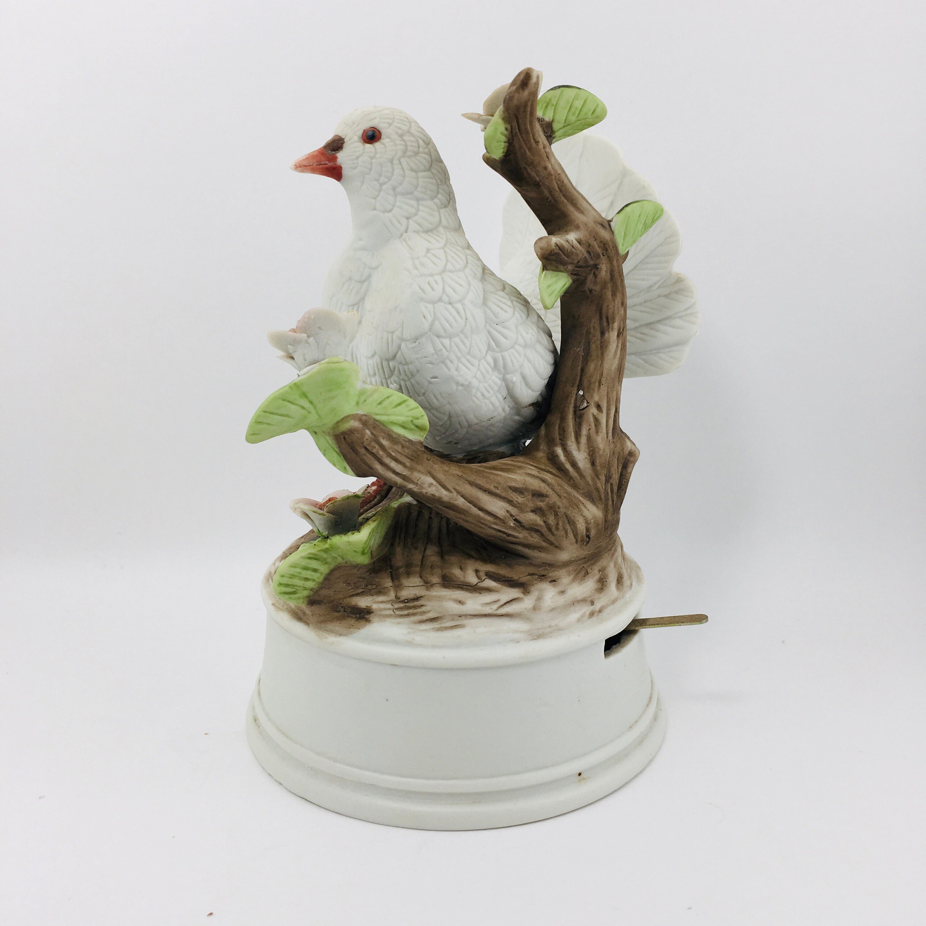 Royal Crown White Dove Porcelain Music Box Somewhere My Love | Etsy