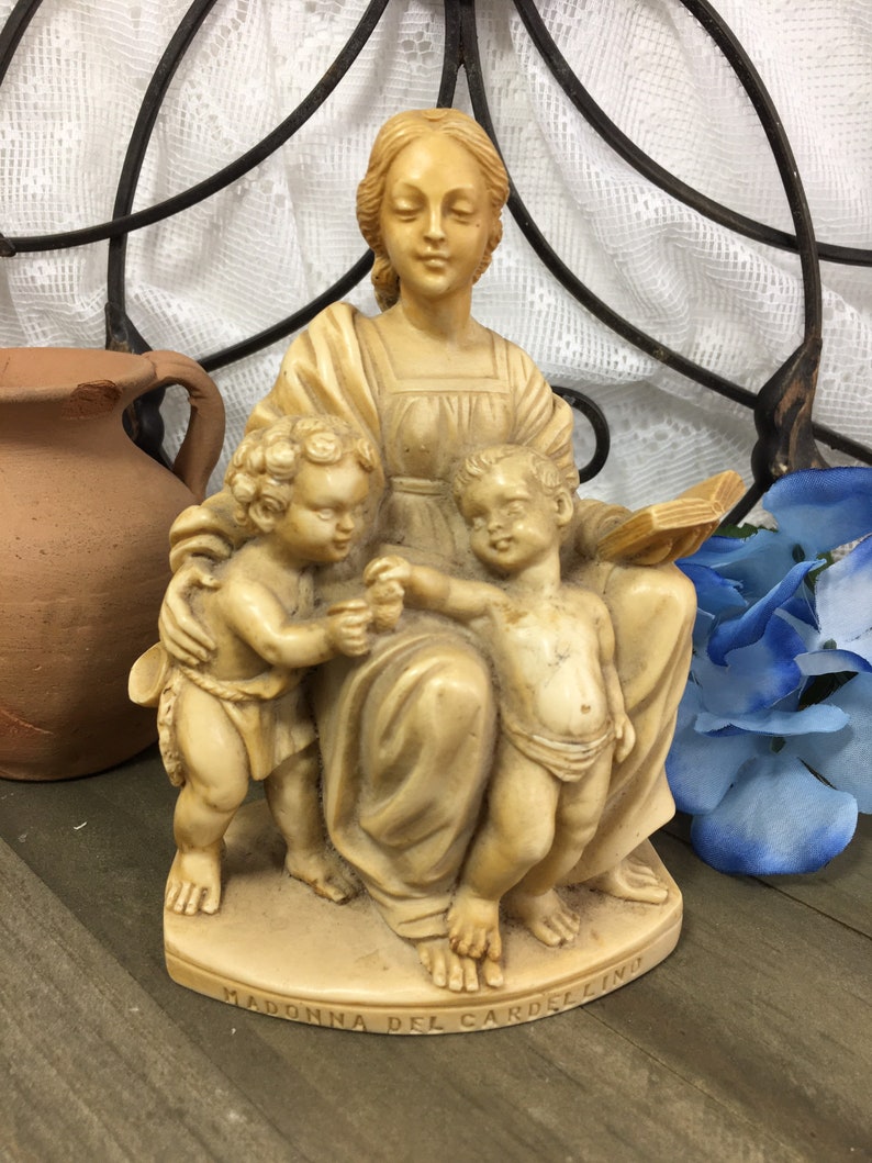 G Ruggeri Sculpture of Madonna Del Cardellino - Etsy