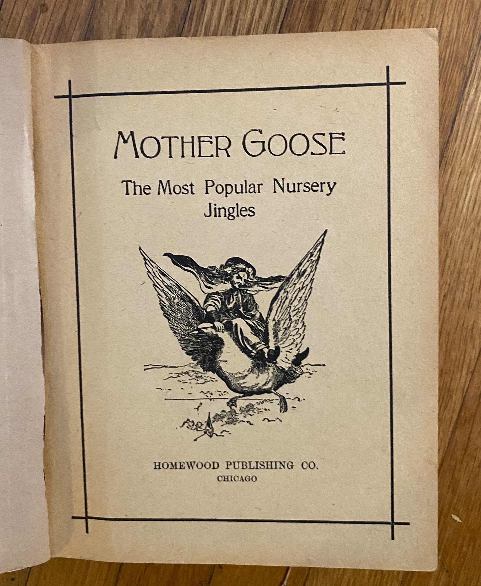 Antique Mother Goose Rhyme Book Nursery Jingles and Rhymes - Etsy