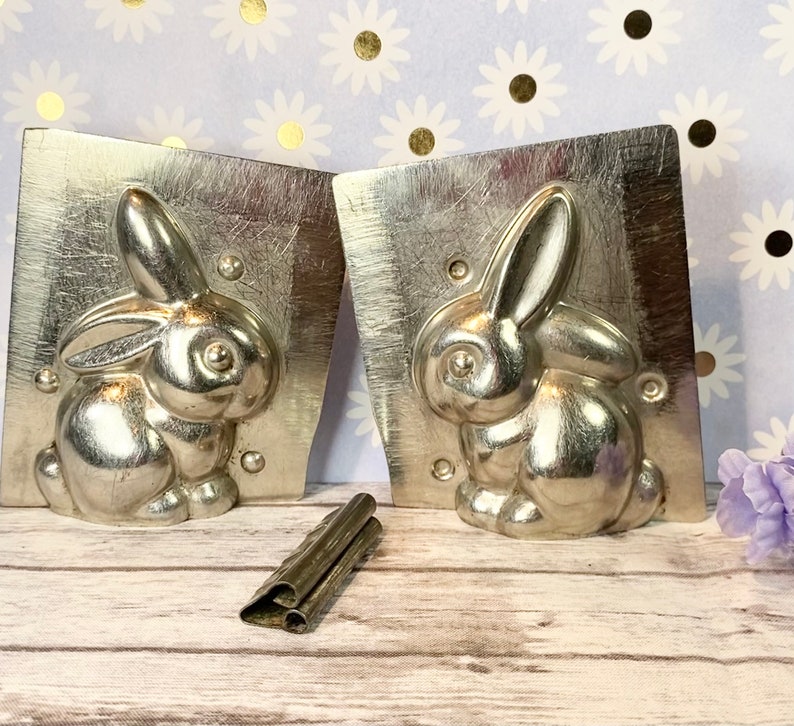 Vintage Chocolate Bunny Mold Antique Metal Easter Bunny - Etsy
