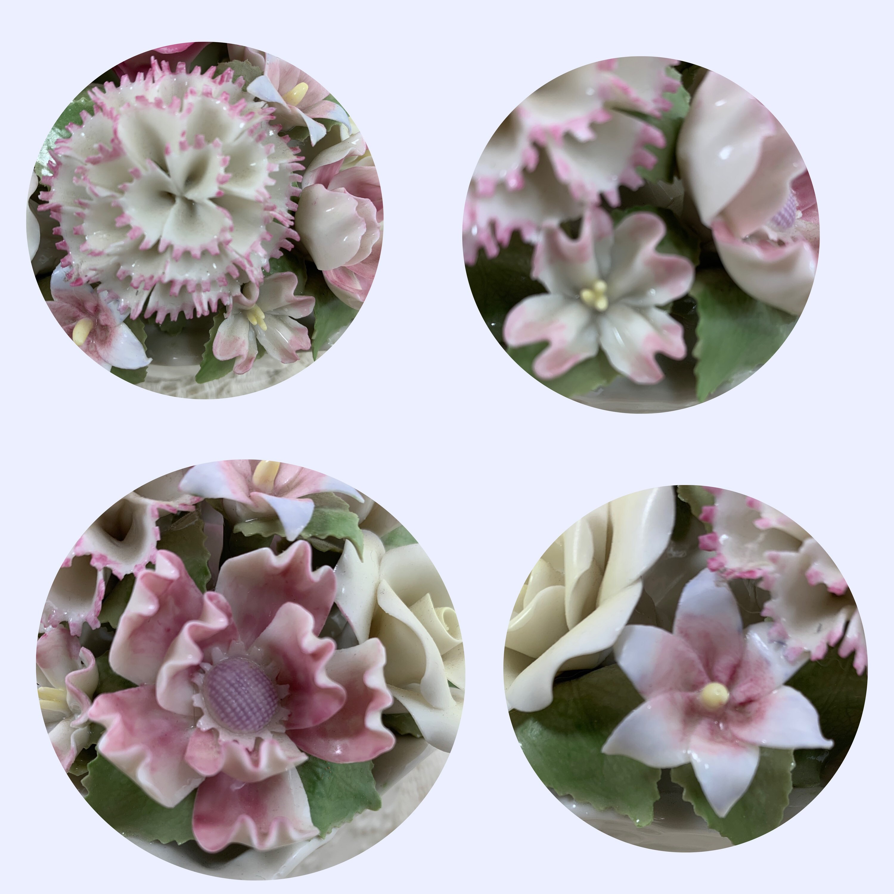 Porcelain Flower Bouquet Music Box - Memories - Etsy