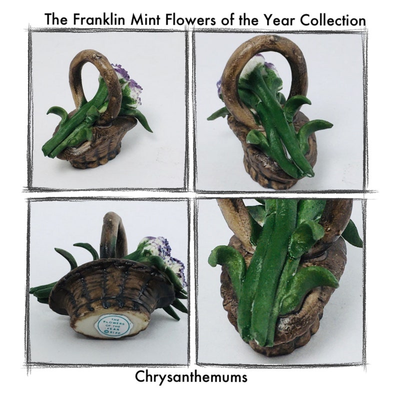 Franklin Mint Flower of the Year Miniature Porcelain Flower - Etsy