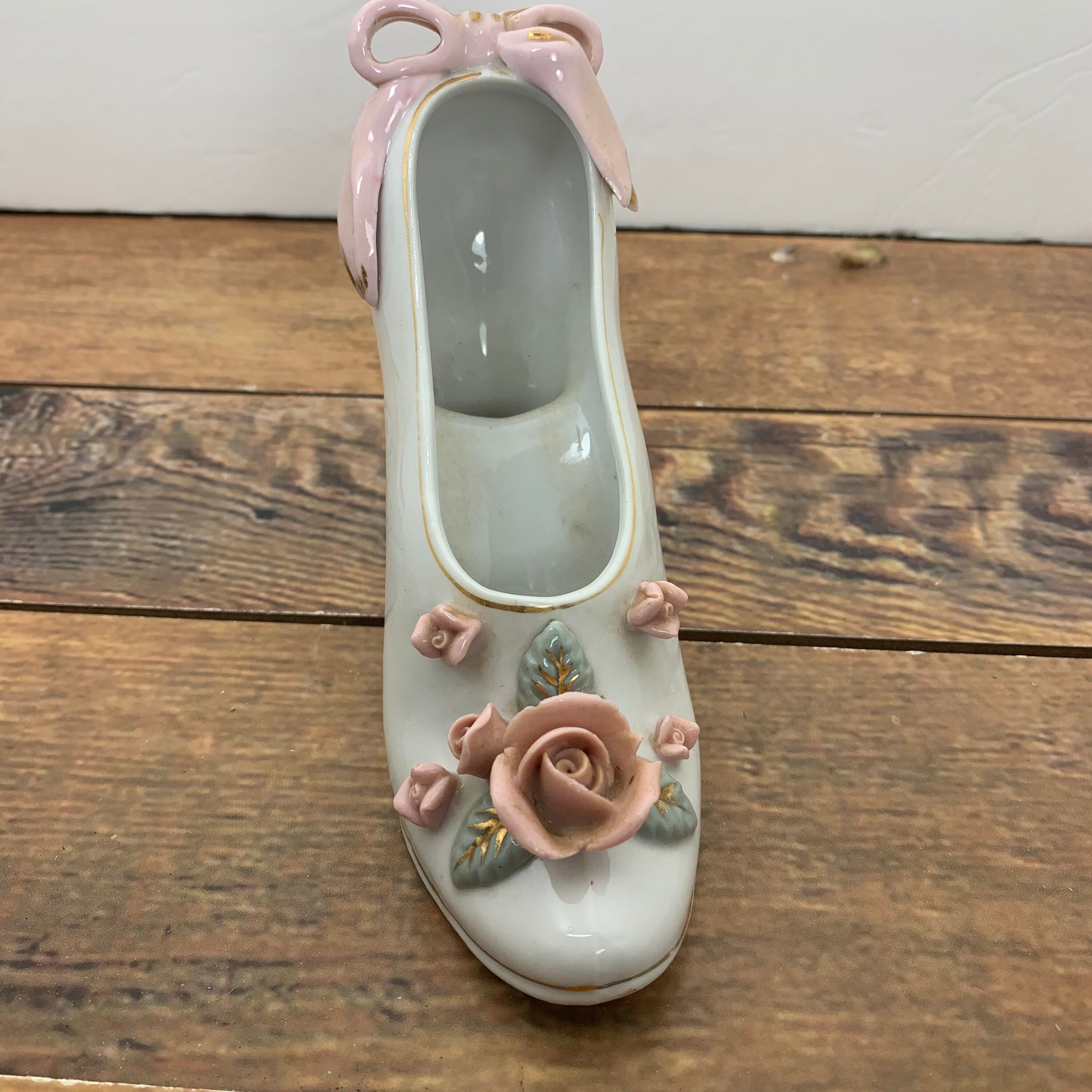 Porcelain High Heel Shoe Trinket Japan Vintage Collectible - Etsy