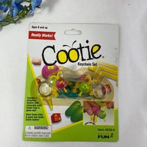 1999 Cootie Keychain Set Mini Board Game Basic Fun Keyring - Etsy