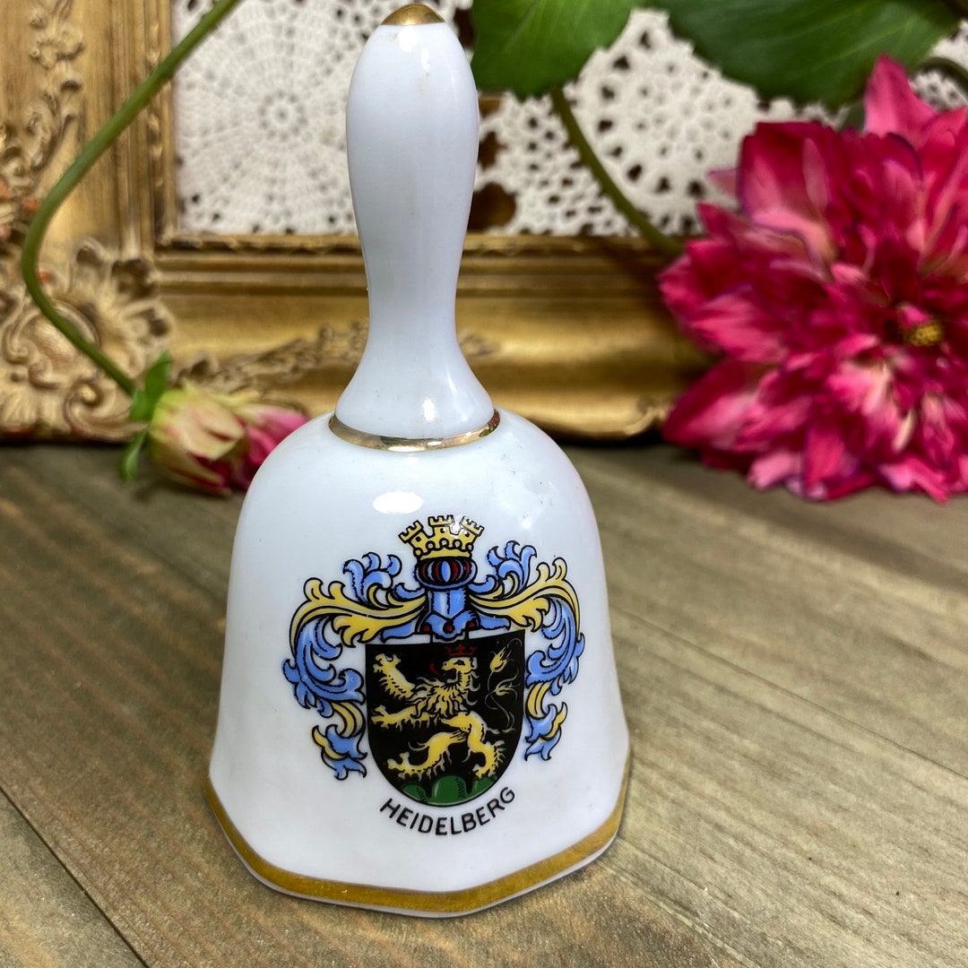 Vintage Heidelberg Germany Souvenir Hand Bell, Travel Souvenir, Lion ...