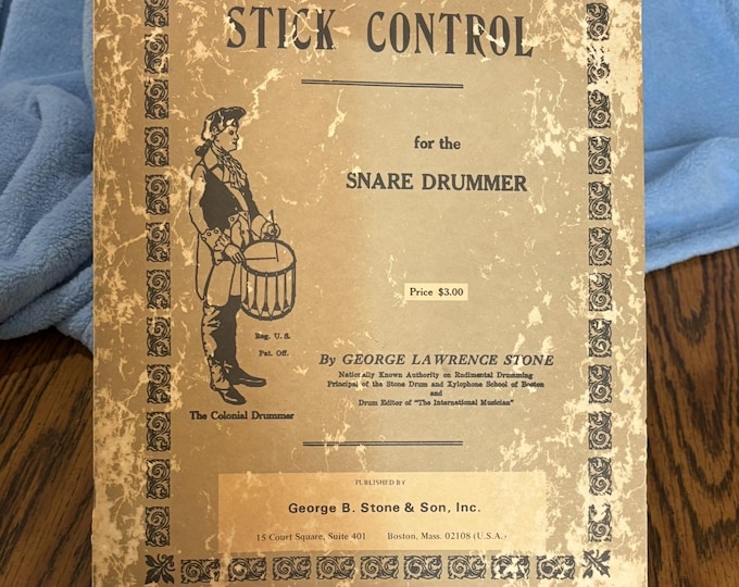 Stick Control for the Snare Drummer Vintage Music Book by George ...