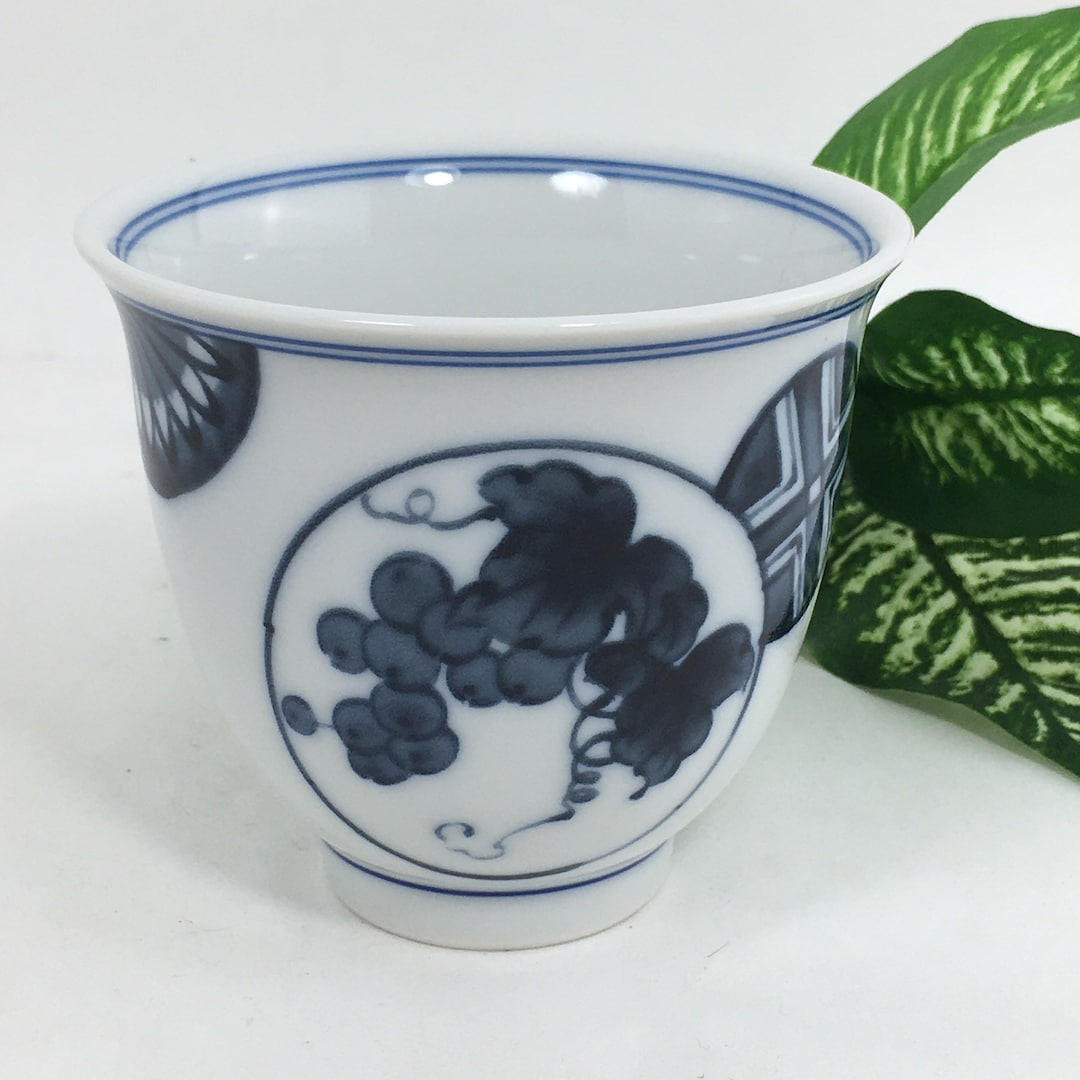 Blue Grape and Quince Ceramic Planter Small Vintage - Etsy
