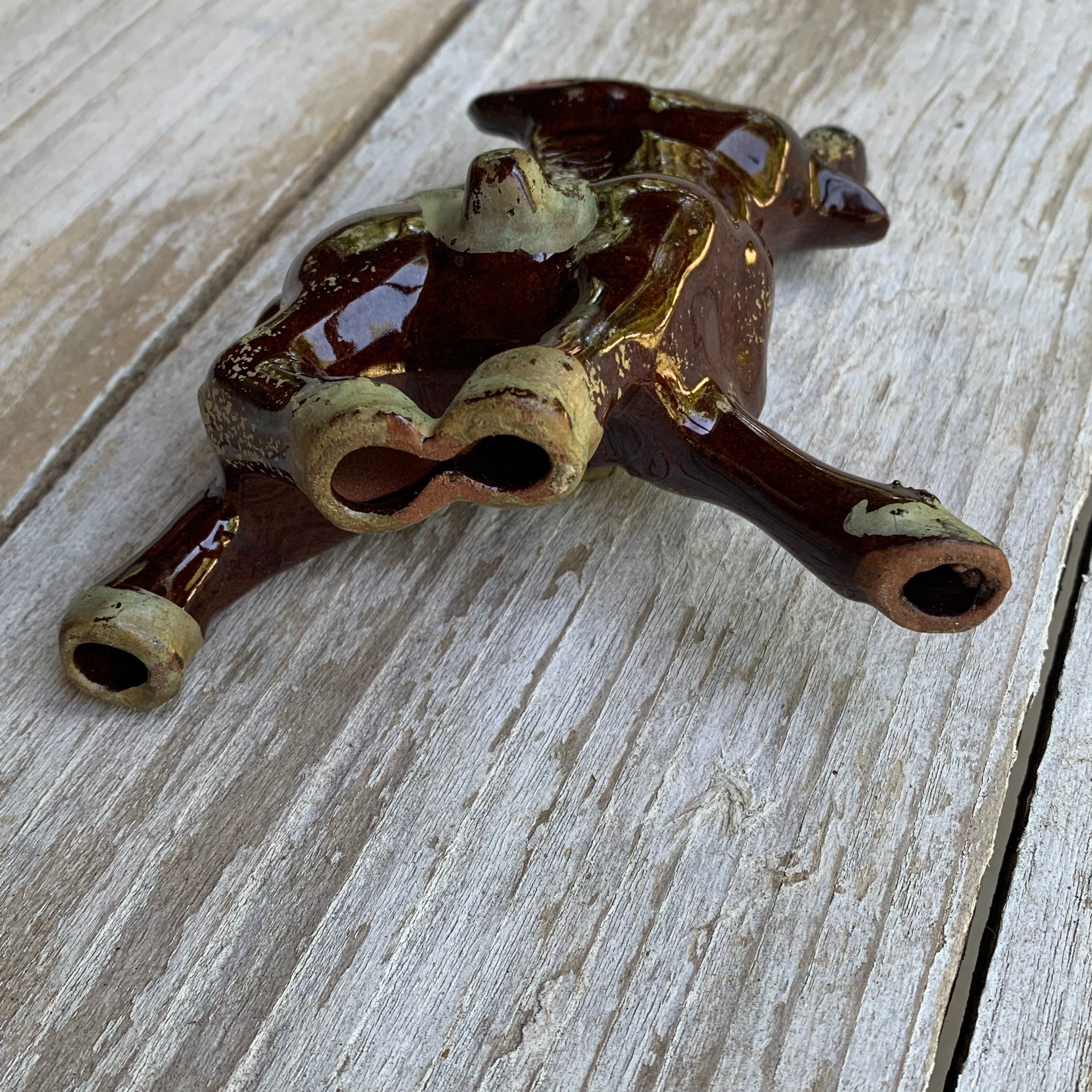 Vintage Redware Pottery Donkey Figurine Hand Painted Donkey - Etsy