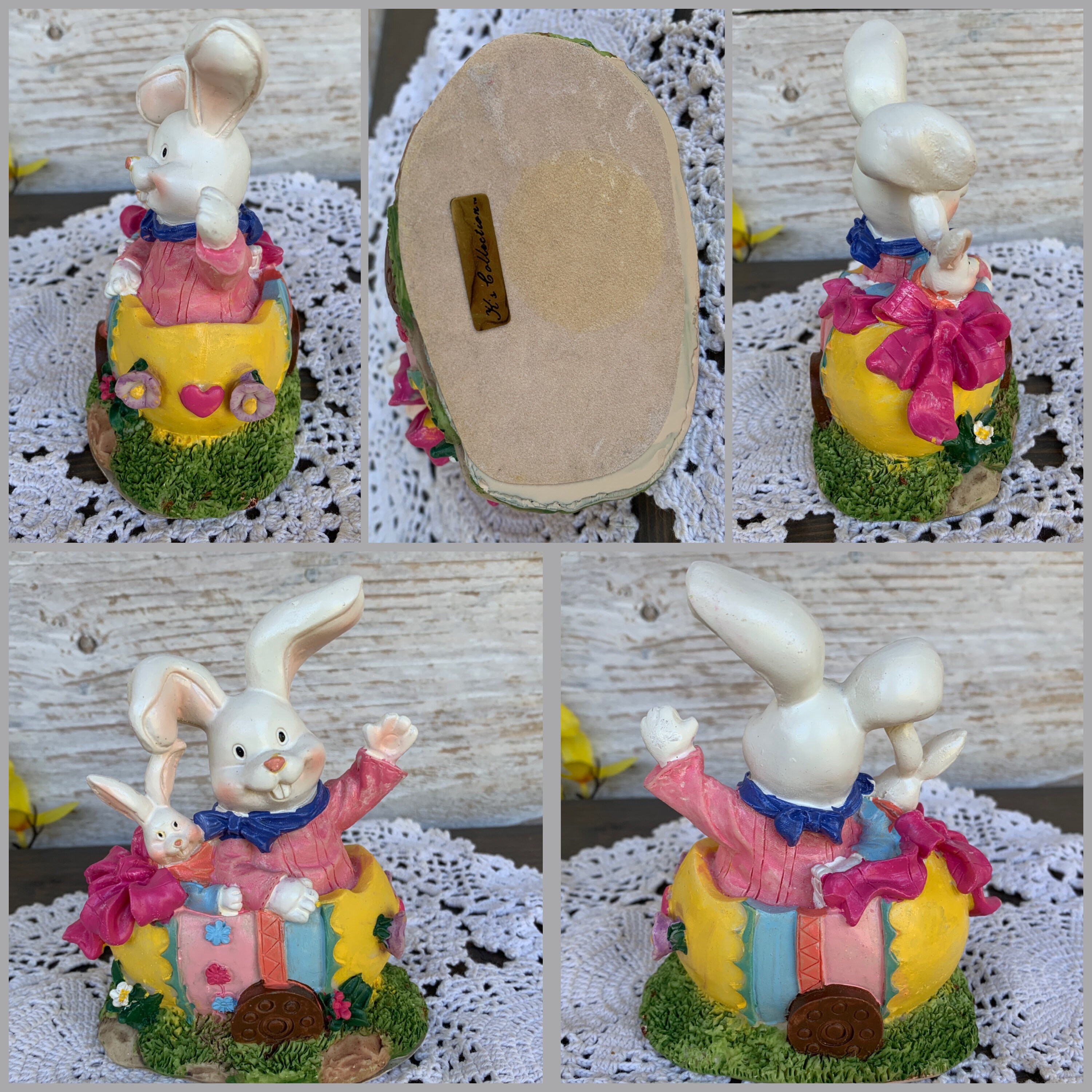 Vintage Bunny Rabbit Figurines Easter Bunny Easter Decor | Etsy