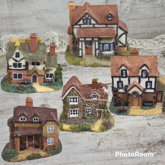 Leonardo Collection Miniature Cottage Houses Vintage - Etsy