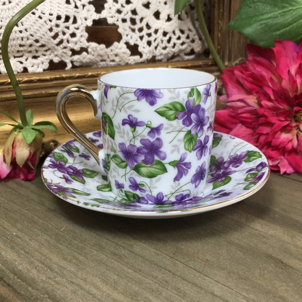 Violet Tea Cup - Etsy