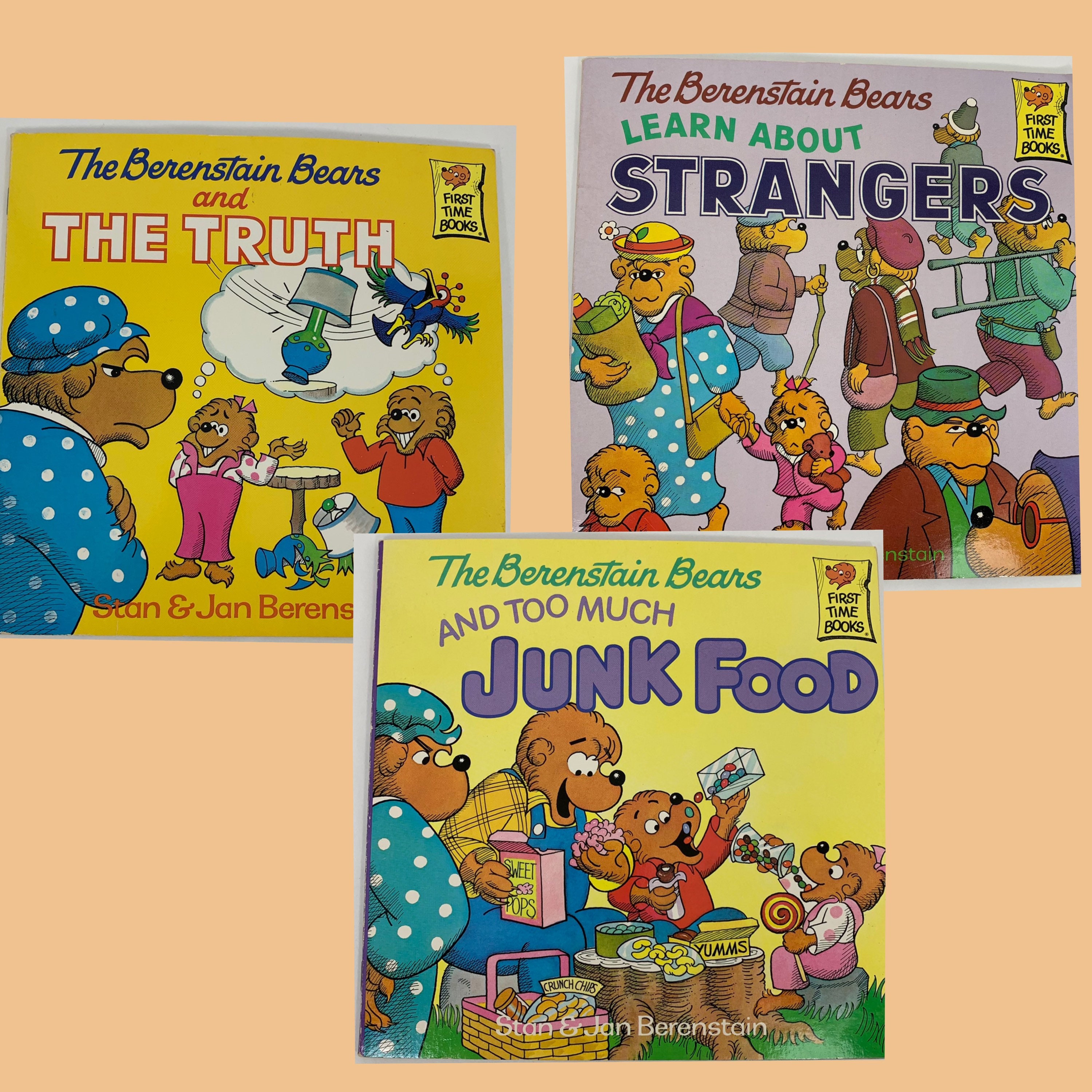 The Berenstain Bears Books Learn About Stranger Too Much | Etsy