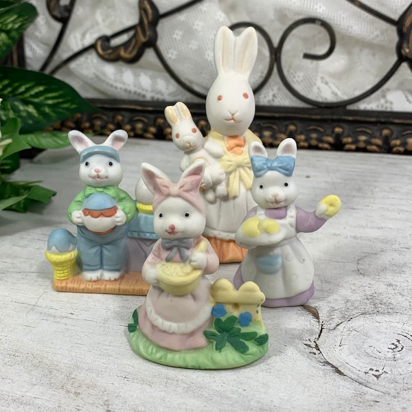 Easter Rabbit Figures - Etsy