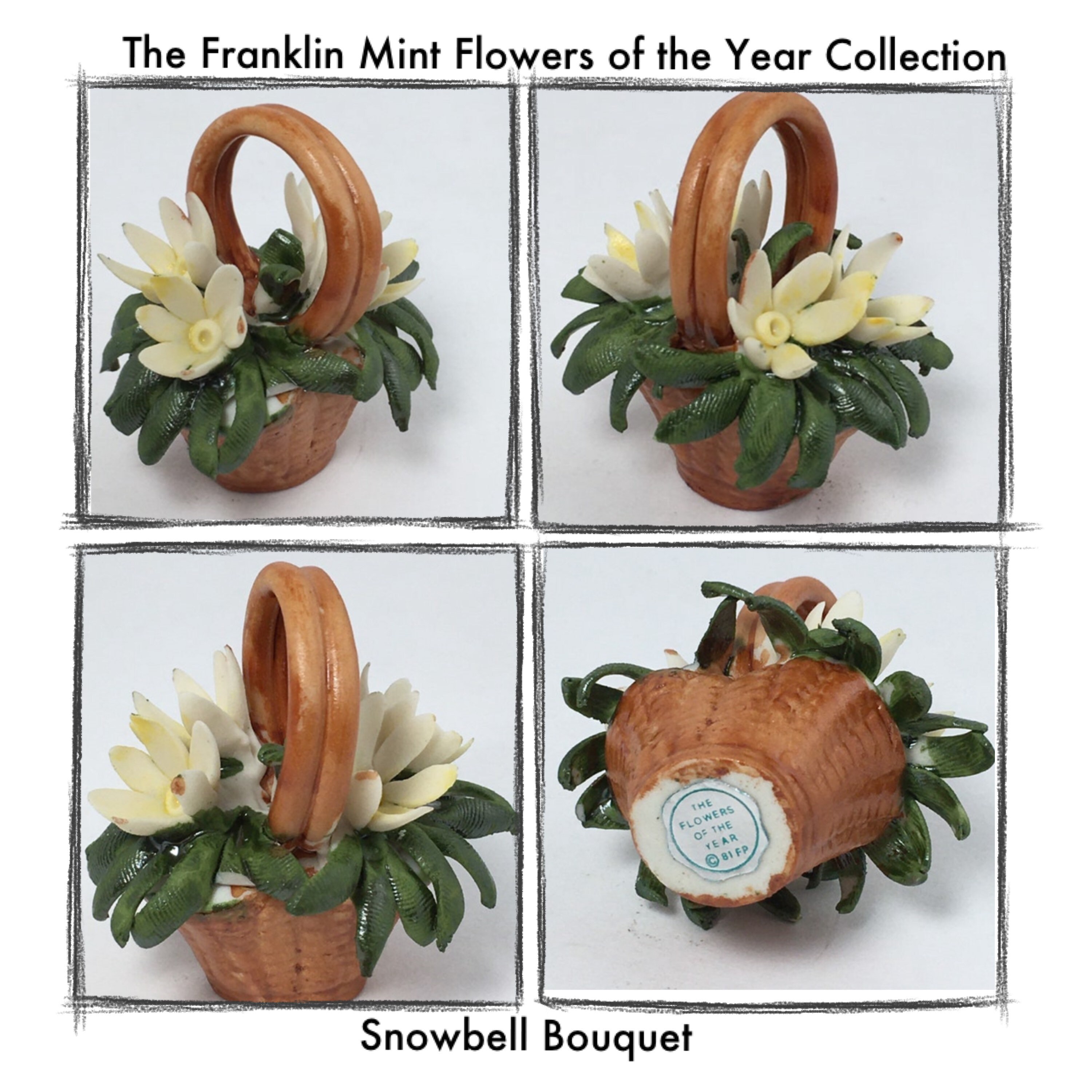 Franklin Mint Flower of the Year Miniature Porcelain Flower - Etsy