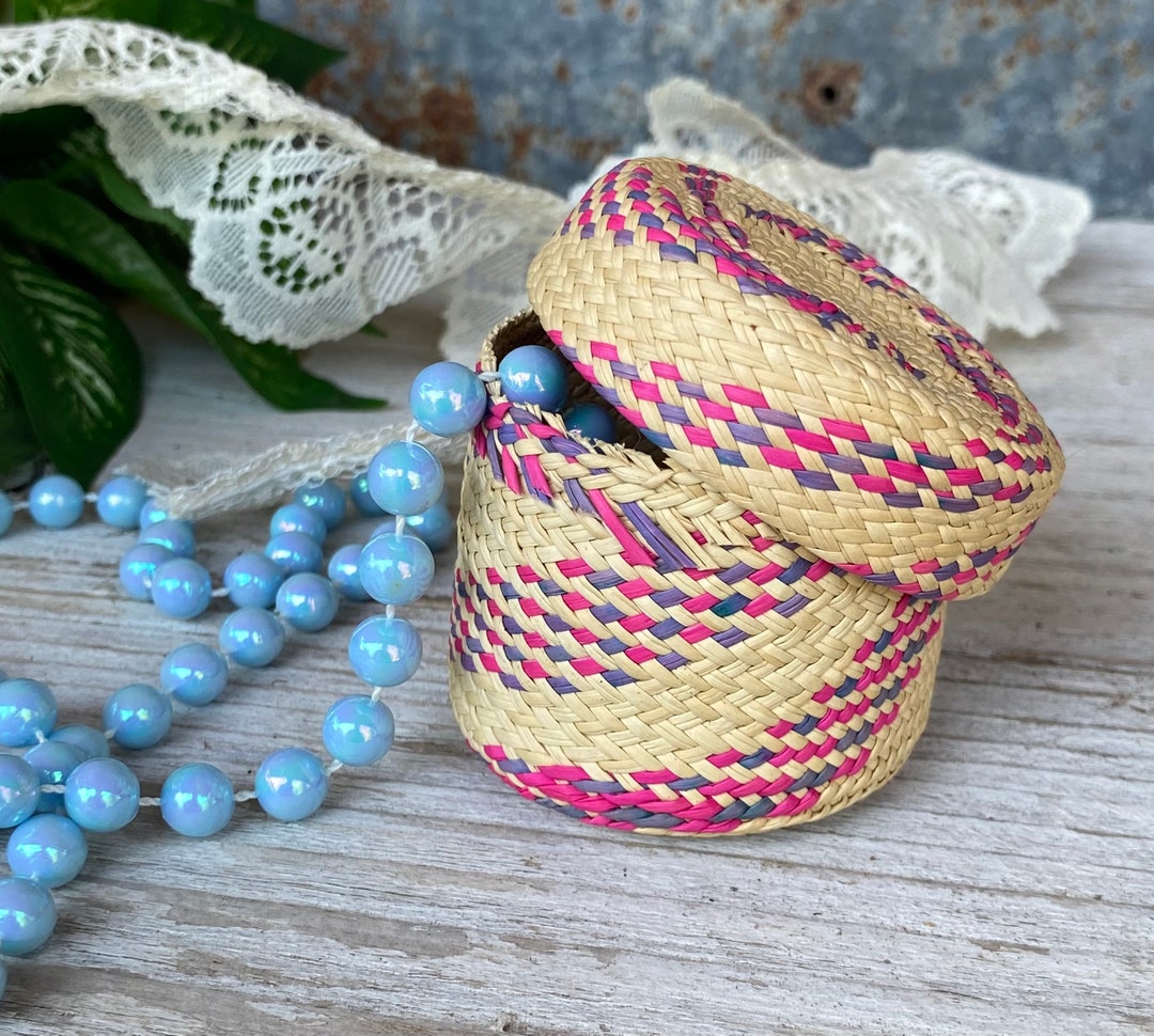 Wicker Basket Trinket Box Miniature Basket Box - Etsy