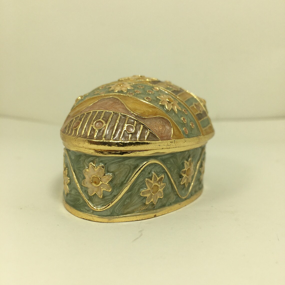 Golden Egg Jewelry Box Trinket Box | Etsy